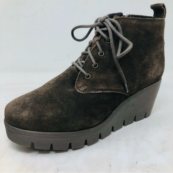 Diba | Shoes | New Diba Suede Lace Up Zip Wedge Ankle Boots | Poshmark